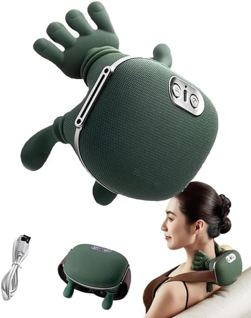 Bionic Heated Massager, Portable Shiatsu Neck and Back Massager, Real ...